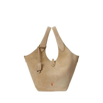 Polo Ralph Lauren Suede Tote Bag - - Bags - Damen - Braun - ONE SIZE