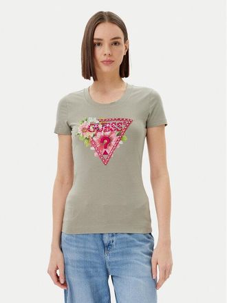 Guess T-Shirt W5GI10 J1314 Gr&uuml;n Slim Fit