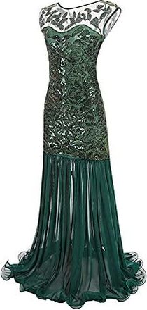 Generic Robe Flapper Charleston Vintage Robe de Bal Robe de soirée Robe de Cocktail Paillettes pour Femme Le Magnifique années 20 Gatsby 1920