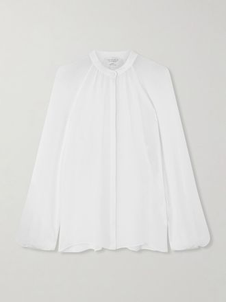 Gabriela Hearst Gian Bluse Aus Seidenchiffon - Elfenbein