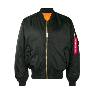 Alpha Industries Schwarze Stilvolle M&auml;ntel - - Jackets - Herren - Schwarzk - M