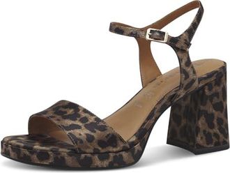 Tamaris Femme Damen 1-28343-44 Sandale à Talon, Léopard, 37 EU