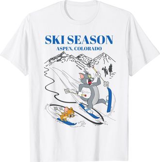 Tom & Jerry Ski Season In Aspen, Colorado T-Shirt
