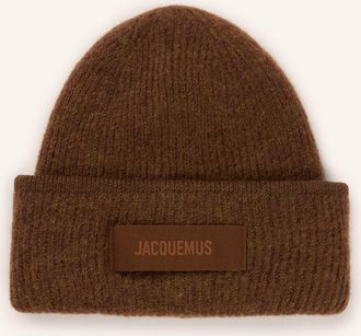 Jacquemus Jacquemus M&uuml;tze Le Bonnet Gros Grain Mit Alpaka braun