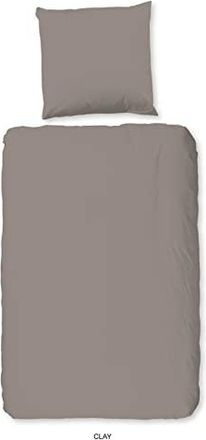 Hip 1-Person Bettbezug 135 x 200 cm, Baumwollsatin, Ton