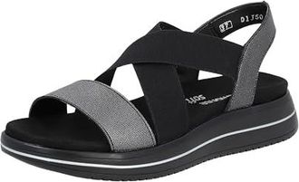 Remonte Sandales D1j50 pour femme, Noir 02, 36 EU