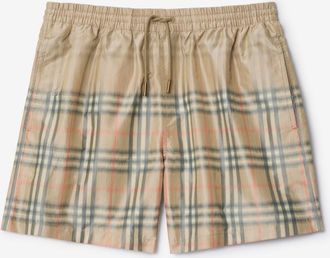Burberry Short de bain Gradient Check, Size: XXXL