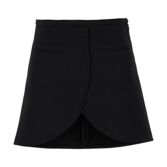 Courr&egrave;ges Ellipse Minirock - - Skirts - Damen - Schwarzk - S