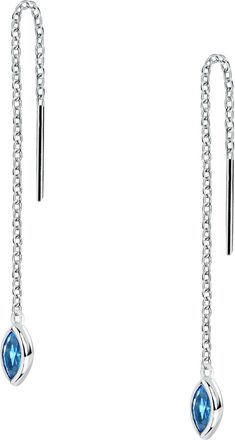 Cleor Boucles doreilles en argent 925/1000 recyclé et zircon