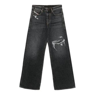 Diesel D-Rise Wide Jeans - - Jeans - Herren - Schwarzk - W33 L30