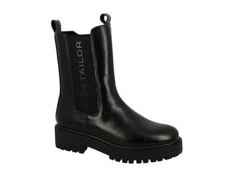 Tom Tailor Bottines Chelsea 4294812 pour femme, Noir, 40 EU