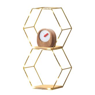 Generic SixSeck Honeycomb - - Stilvolles Wandregal mit Beleuchtung | Geometrisches f&uuml;r Schlafzimmer, Badezimmer, K&uuml;che, Wohnzimmer | Dekorative Wandm&ouml;bel als 