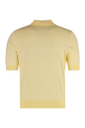 Celine Mens Yellow Short-Sleeve Cotton Polo Shirts T-shirts And Polos