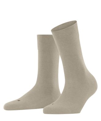 Falke Damen Socken Sensitive London W So Baumwolle mit Komfortbund 1 Paar, Beige Linen Melange 4541, 39-42