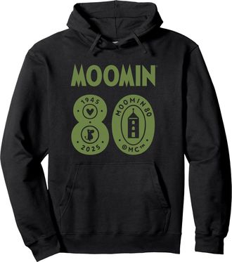 Moomin 80th Anniversary 1945-2025 Großes Text-Logo Pullover Hoodie