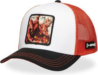 Capslab Casquette Homme & Femme, Casquette Trucker lAttaque des Titans, Ajustable par Snapback TU