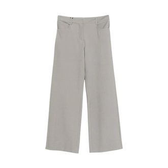 Max Mara Straight Leg Hose - - Trousers - Damen - Grau - M