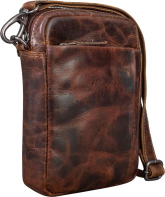 STILORD Fiete 2-in-1 Umh&auml;ngetasche/Handgelenktasche Leder Herren multifunktionale Handtasche mit abnehmbarem Schulterriemen kleine Ledertasche im Vintage Desi