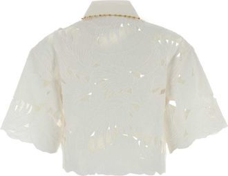 Zimmermann Embroidered Shirt - White