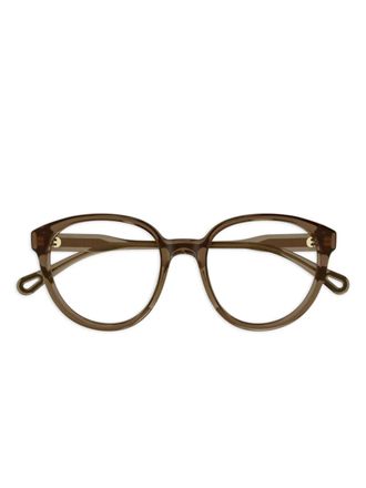 Chloé lunettes de vue à monture ronde - Marron
