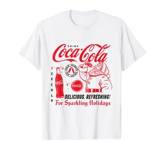 Coca Cola Ware Coca Cola Santa trinkt PAPL154 T-Shirt