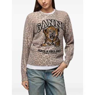 Ganni Sweater With Tiger