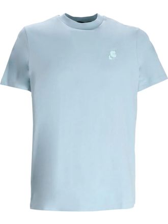 Karl Lagerfeld t-shirt &agrave; motif Karl brod&eacute; - Bleu
