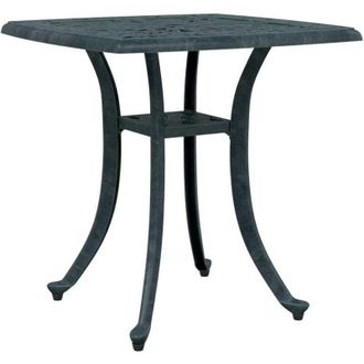 vidaXL Table de jardin vert 53x53x53 cm aluminium coul&eacute; vidaXL