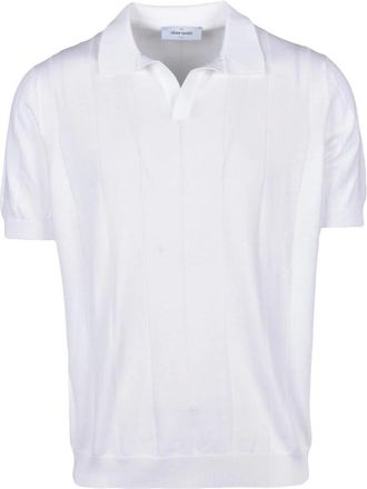 Gran Sasso Homme, Tops, Blanc, Taille: 3XL Polo en maille