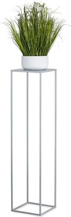 HowHomely Blumenst&auml;nder Metall Grau 106 cm Hoch - Solider und Robuster Blumenhocker Metall - Pflanzenst&auml;nder f&uuml;r die Dekoration in Wohnzimmer Schlafzimmer oder 