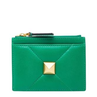 Valentino Porte-monnaie Pre-owned - Femme - Pre-owned - Vert - Taille: ONE Size