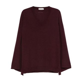 Alberta Ferretti Pullover mit V-Ausschnitt - - Knitwear - Damen - Braun - S