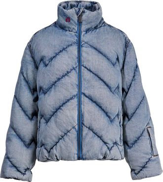 Perfect Moment Steppjacke aus Denim - Blau