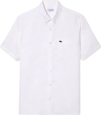 Lacoste Homme, Chemises, Blanc, Taille: 5XL Camicia
