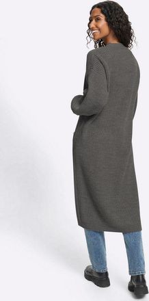 Heine Strickjacke Strickjacke Langarm Grobstrick, Ripp