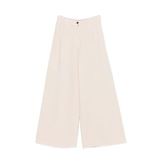 Forte_Forte My Pants Weite Hose - - Trousers - Damen - Wei&szlig; - XL