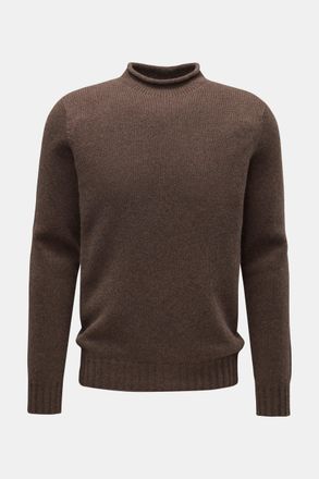 04651/ Herren - Pullover Blended Mock braun