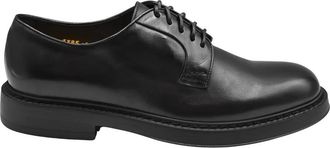 Doucal's Low-Top Lace-Up Shoes With Polished Leather Finish - Gr. 40 (EU) - in Schwarz