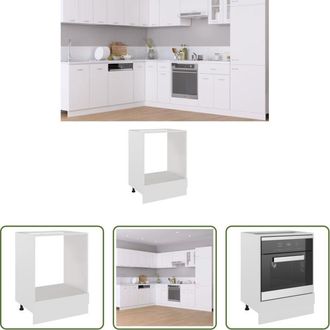 vidaXL vidaXL K&uuml;chenm&ouml;bel - Herdumbauschrank Lyon Wei&szlig; 60x46x81,5 cm Holzwerkstoff