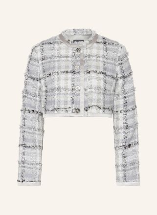 Dolce & Gabbana Cropped-Jacke Rachel Aus Tweed Mit Glitzergarn grau