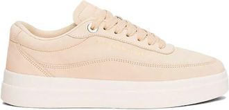 Tommy Hilfiger Baskets modernes en nubuck beige de la marque Tommy Hilfiger
