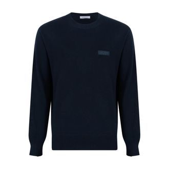 Givenchy Wollpullover mit Rundhalsausschnitt - - Knitwear - Herren - Blau - L