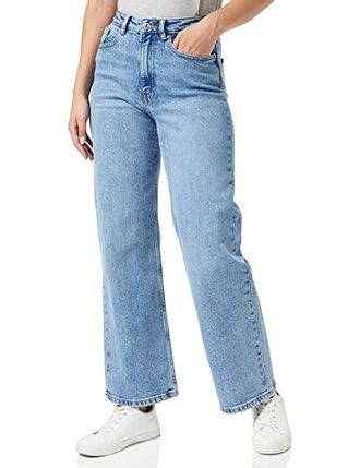 Only Jeans ONLJUICY pour Femme, Coupe Large, Taille Haute, Coupe Large, Denim Bleu médium, 29W / 34L