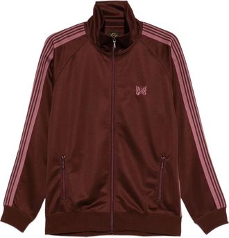 Needles veste zippée à rayures - Marron