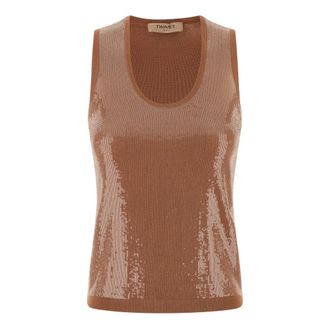 Twinset Damen, Oberteile, Braun, MGr&ouml;&szlig;e