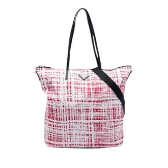 Prada Sac bandouli&egrave;re en nylon imprim&eacute; Pre-owned - Femme - Pre-owned - Blanc - Taille: ONE Size