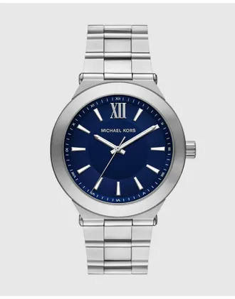 Michael Kors Billie montre trois aiguilles en acier inoxydable argent&eacute;e