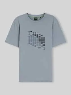 HUGO BOSS Relaxed Fit T-Shirt aus Baumwoll-Mix Modell TS_NETWORK FLAG