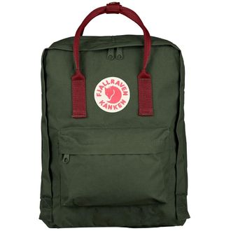 Fj&auml;llr&auml;ven Unisex Rucksack K&aring;nken, Forest Green/Ox Red, 16 Litre, 23510-660-326