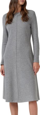 s.Oliver Strukturiertes Midikleid aus weichem Sweat im Slim Fit